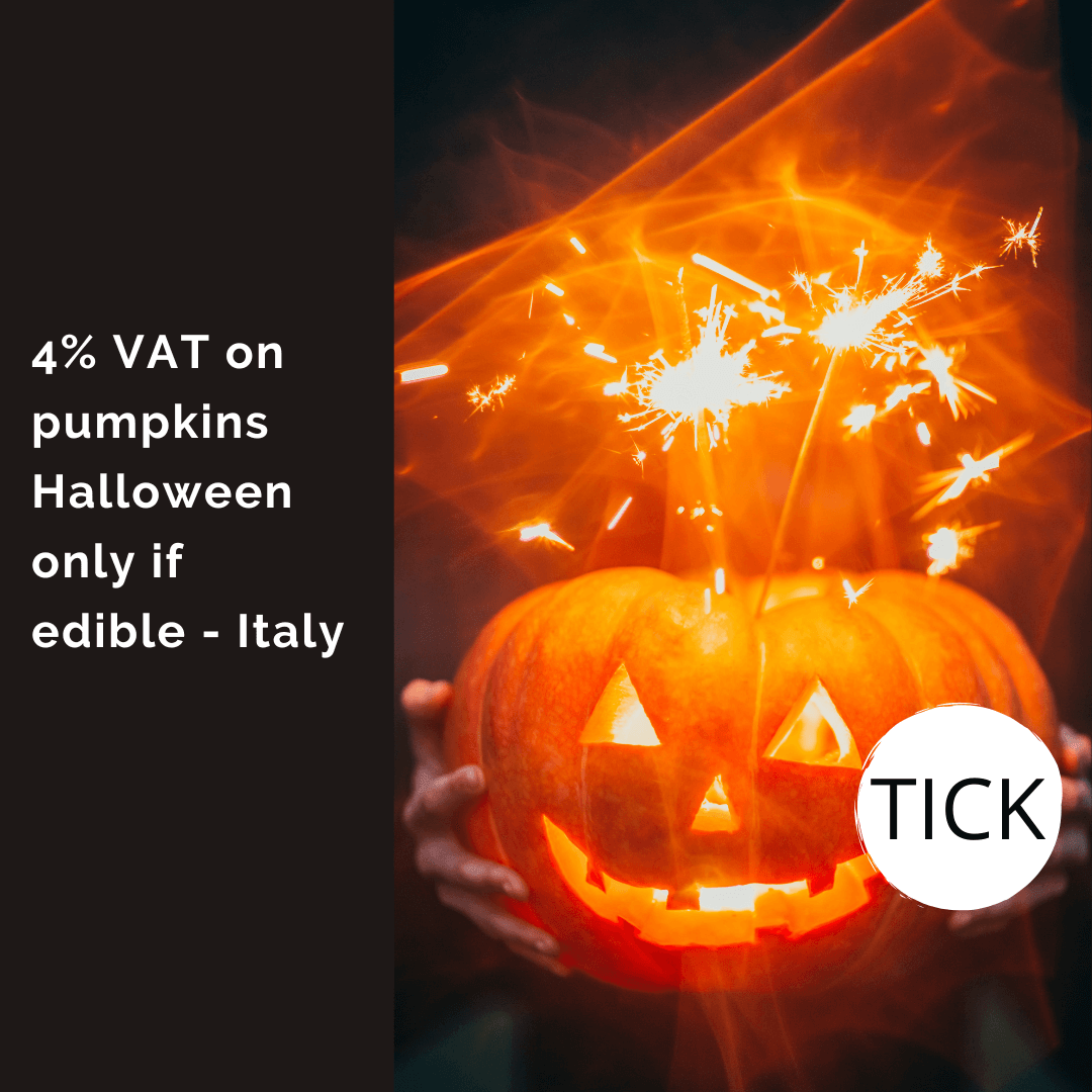 4% VAT on Halloween pumpkins only if edible
